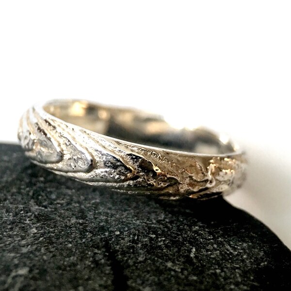 Cast Silver Ring - Etsy
