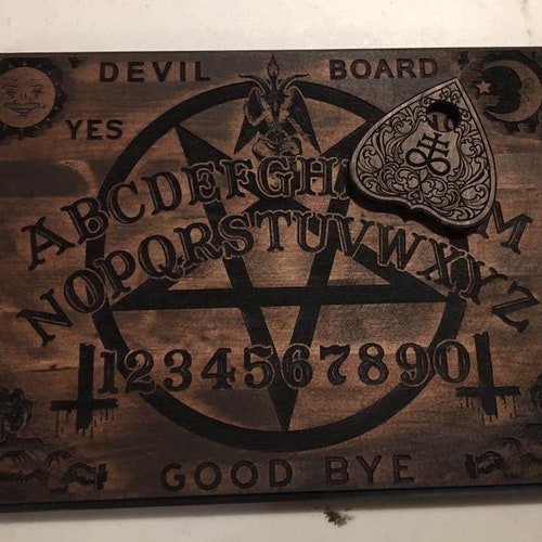 Custom Leather Ouija Board Spirit Board and Planchette Hand | Etsy