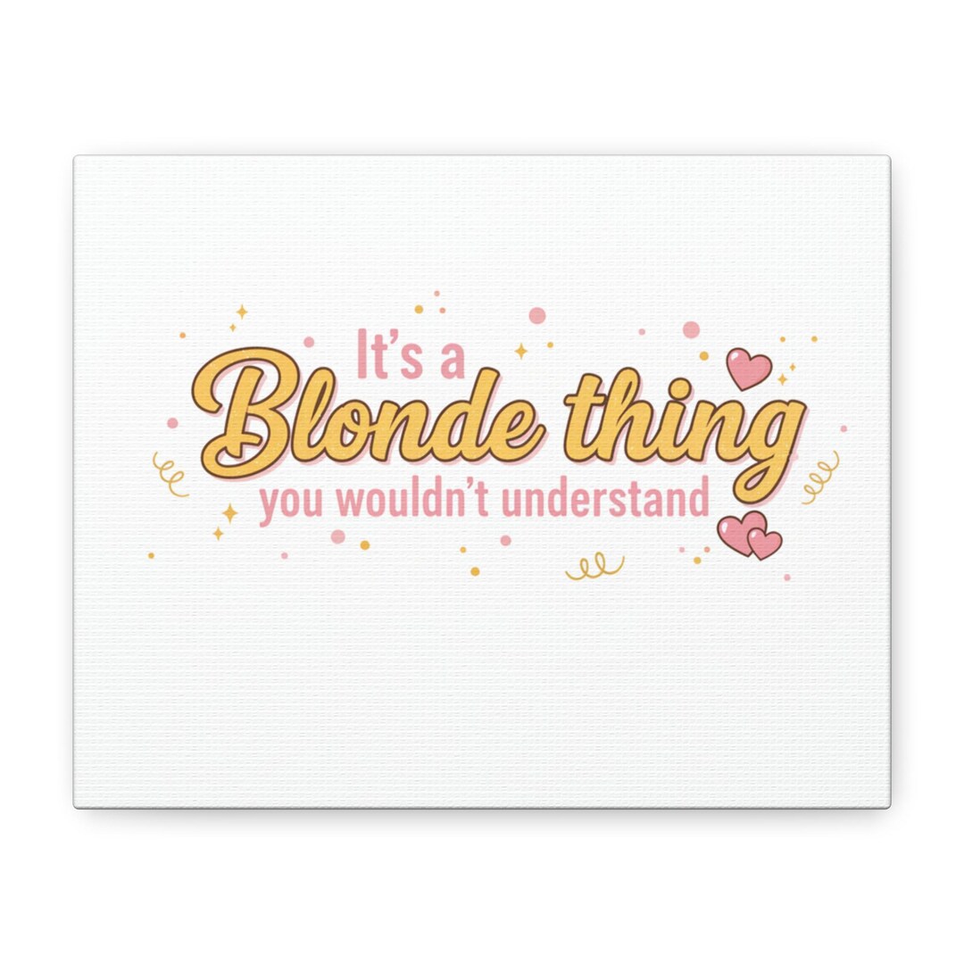 Blonde Thing Handwritten Doodle Canvas | Messy Handwriting, Journaling ...