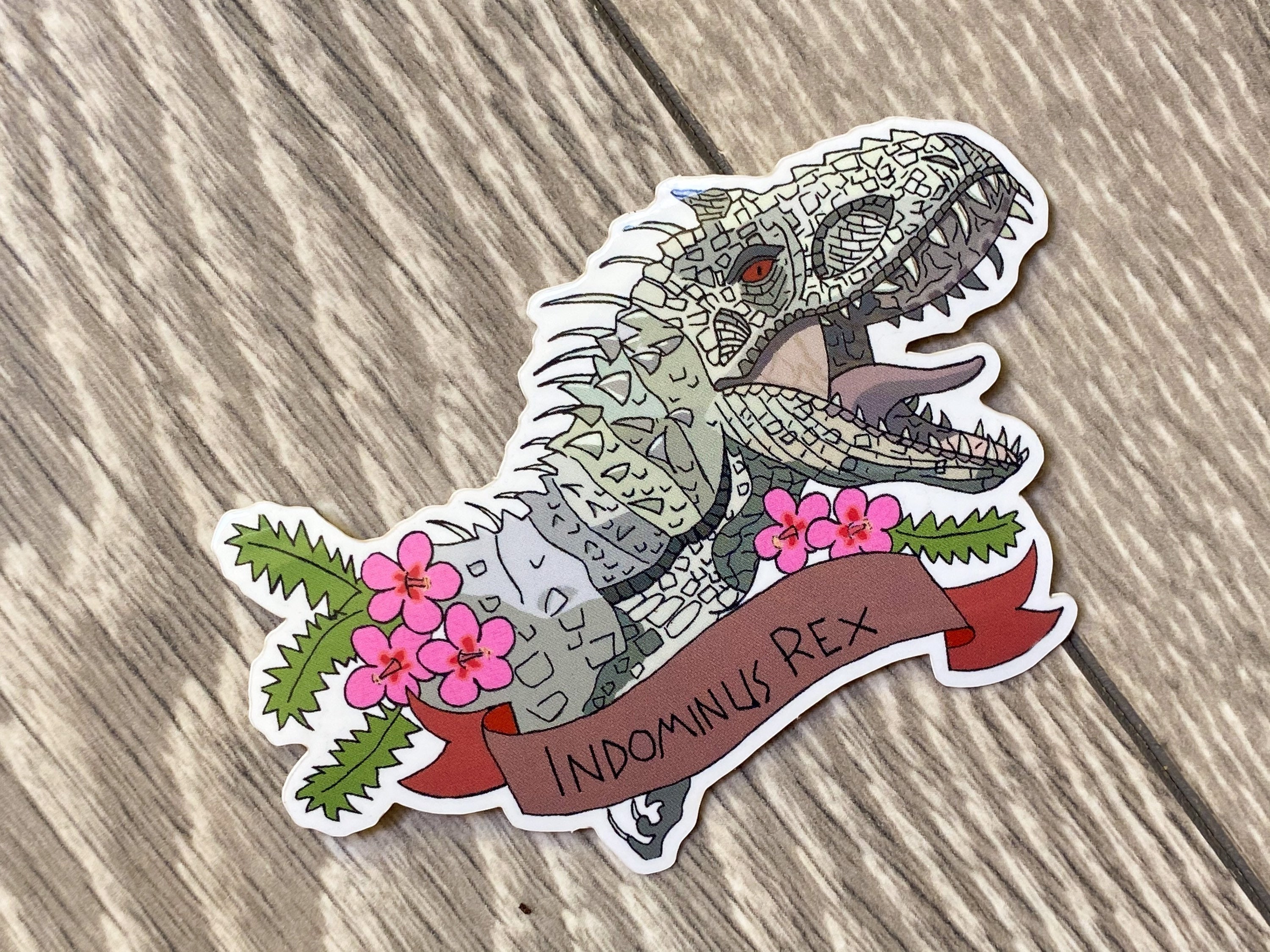 Indominus Rex Vinyl Sticker Jurassic World | Etsy