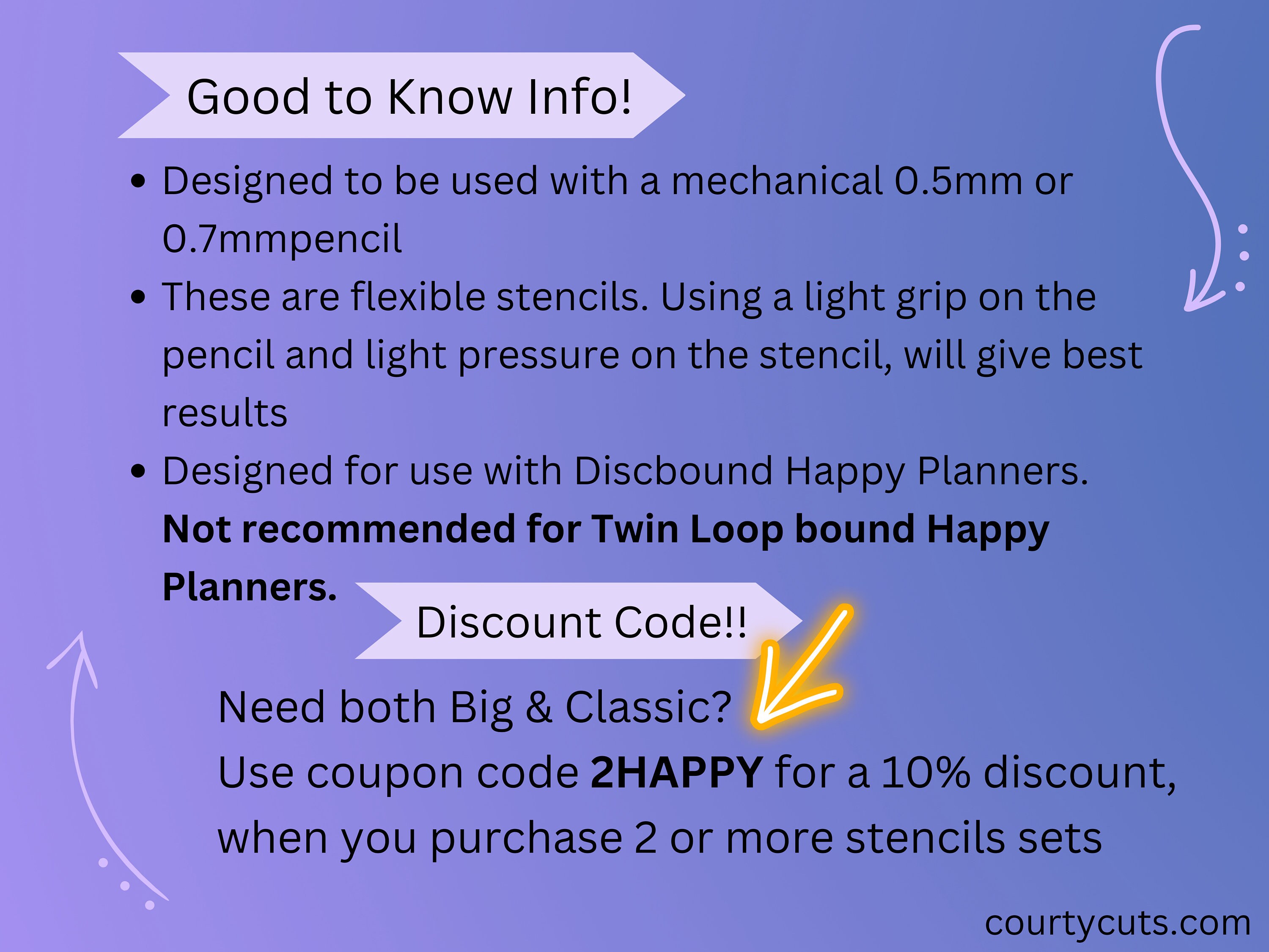 2-piece Checklist Stencil & Line Stencil Set / Big or Classic - Etsy