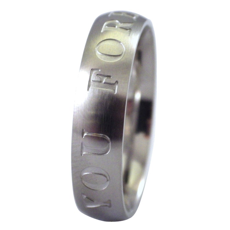 Promise Ring Love You Forever Anniversary Rings Mens Womens - Etsy