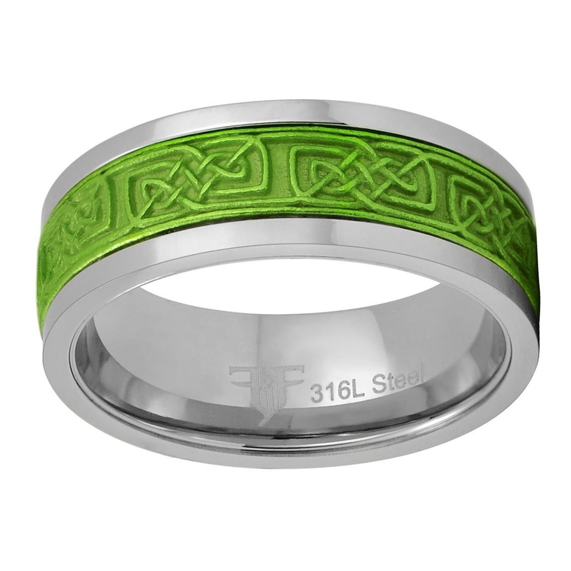 Green Celtic Spinner Ring Womens Mens Viking Norse Handfasting - Etsy