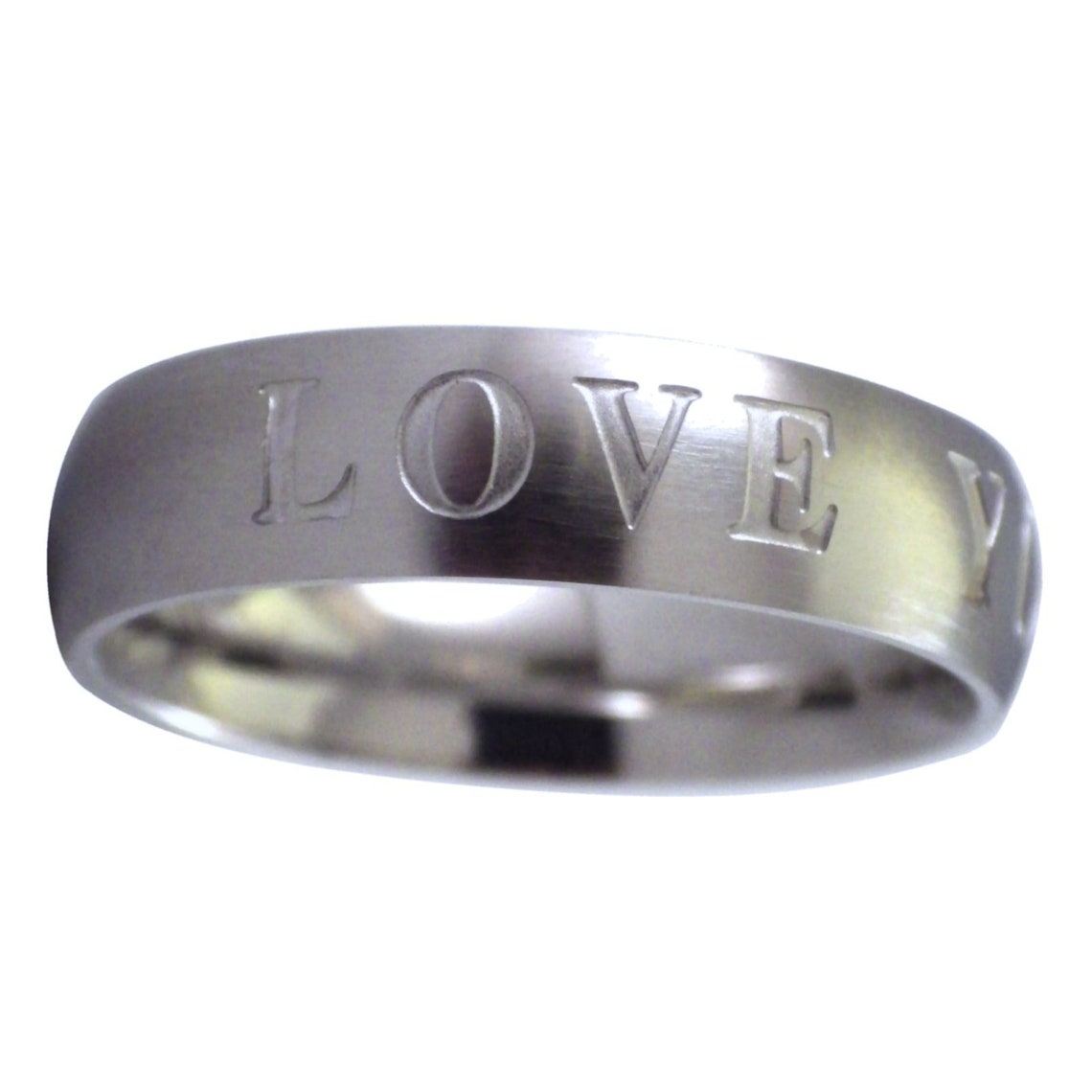 Promise Ring Love You Forever Anniversary Rings Mens Womens - Etsy