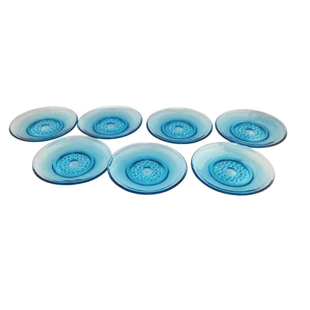One Hazel Atlas Capri Azure Blue Hobnail Glass Tea Saucer Plate 6 Inch Replacement - Etsy