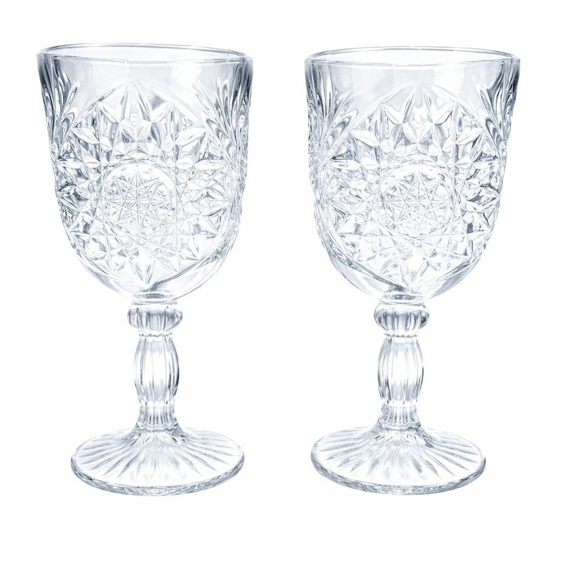 Libbey Clear Glass Goblets - Etsy