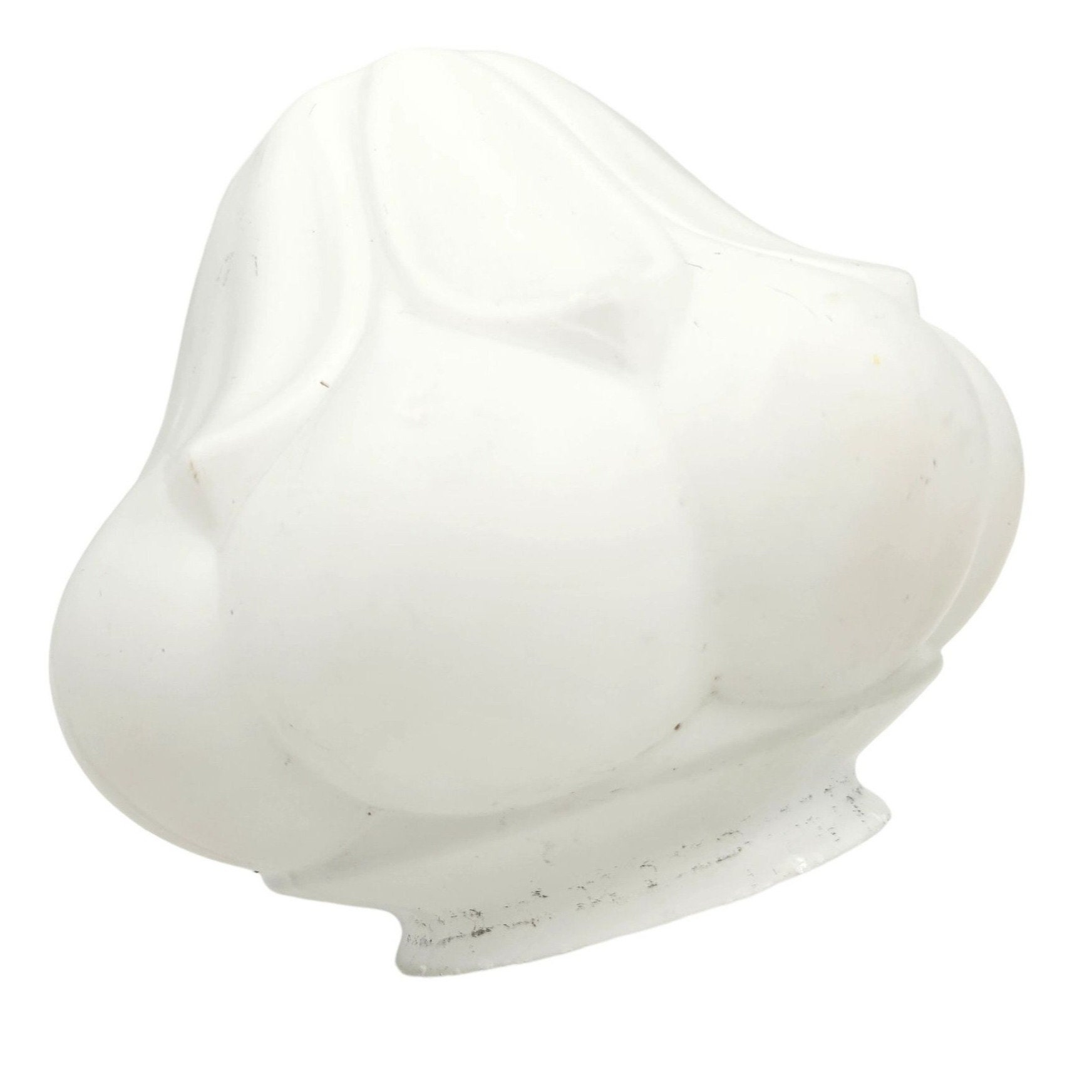 Vintage Lamp Shade Bulb Cover, Round Tulip Shaped Design, White Frosted ...