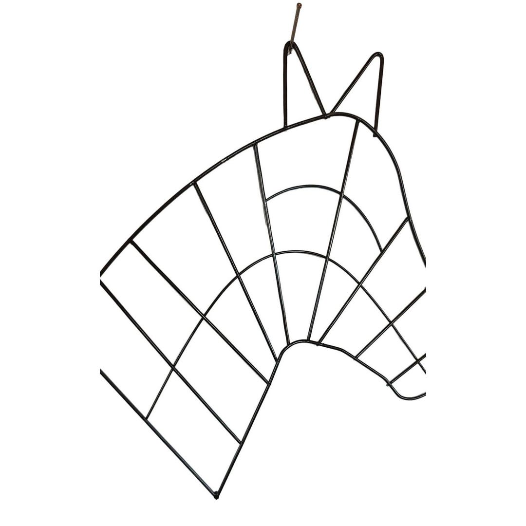 WIRE HORSE HEAD Christmas Wreath Frame Heavy Duty Set of 2. Black Wire ...