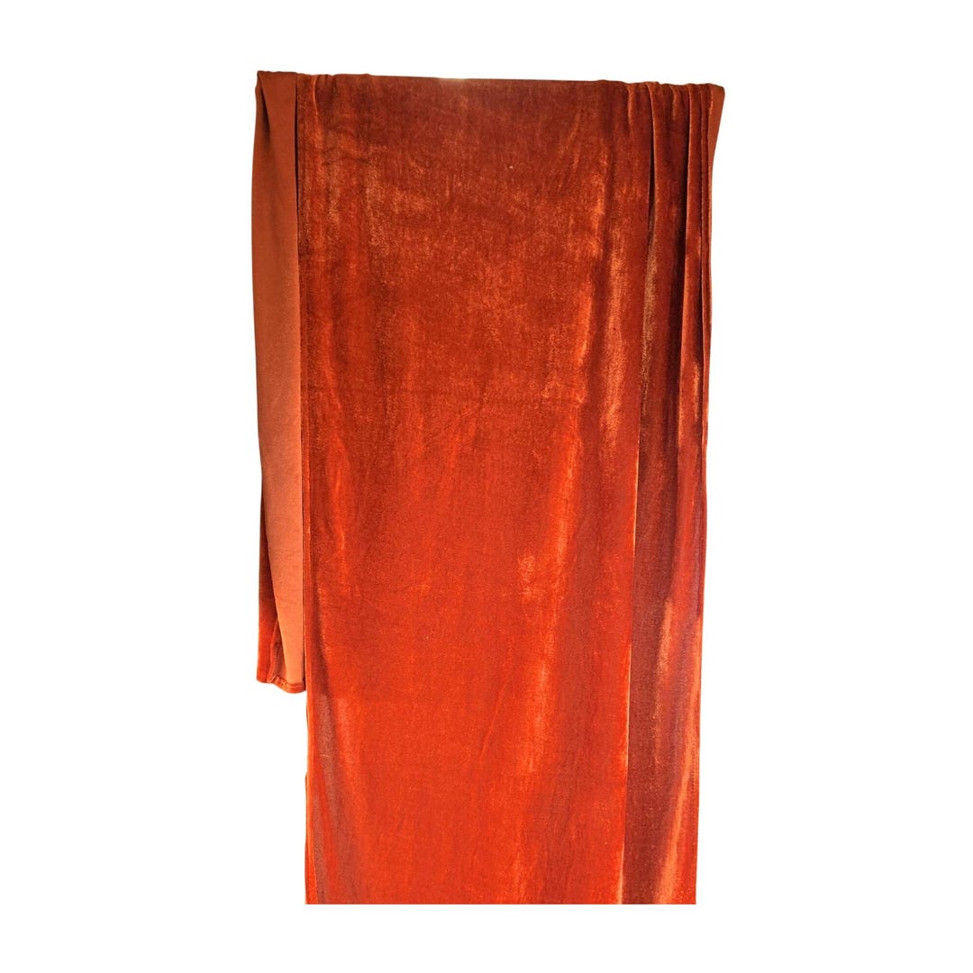 Luxurious Terracotta Rust Velvet Table Runner 10ft Long Wedding & Fall ...