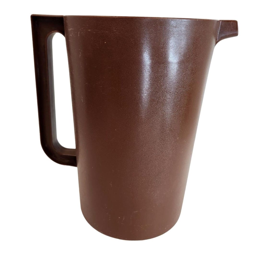 Vintage Tupperware Brown Plastic Pitcher With Handle Made in USA NO ...