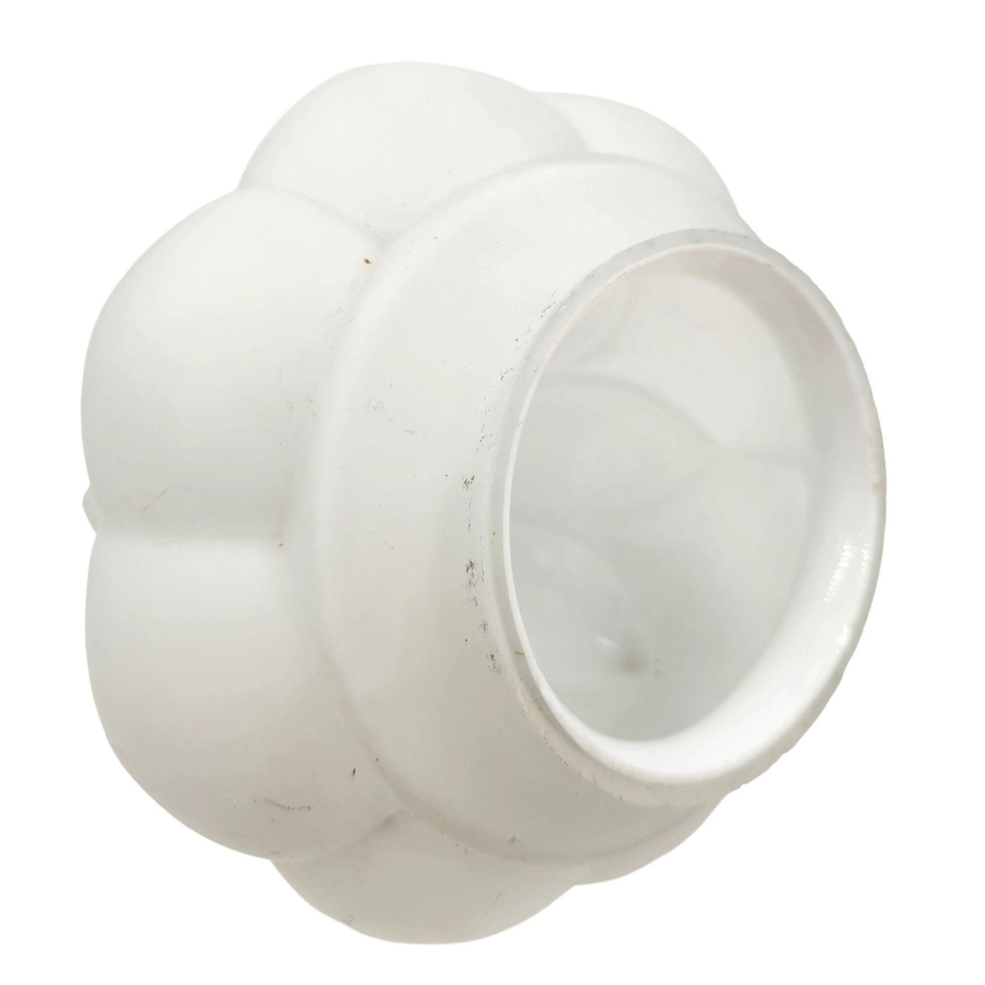 Vintage Lamp Shade Bulb Cover, Round Tulip Shaped Design, White Frosted ...