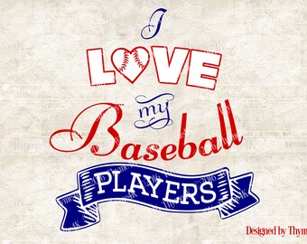 I Love My Baseball | Etsy