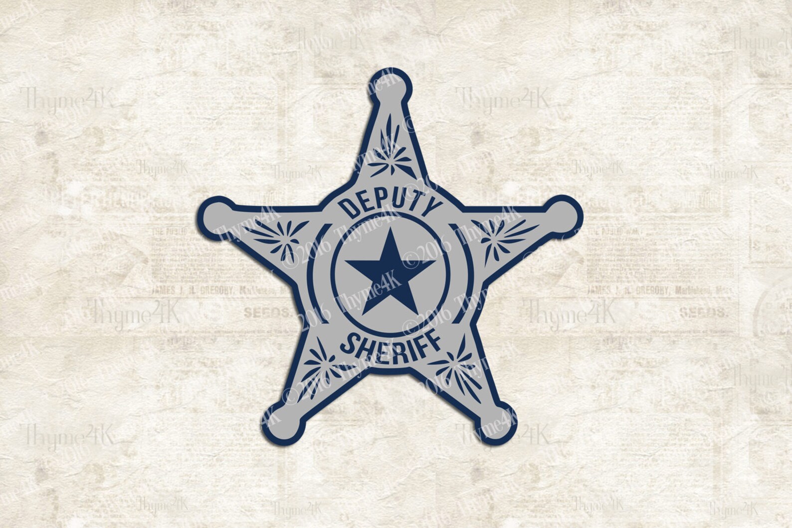 SVG Digital Design Deputy Sheriff Emblem Design Element | Etsy