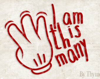I Am This Many | Etsy