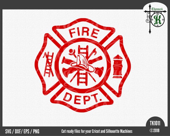 Fire Maltese Cross Drawings