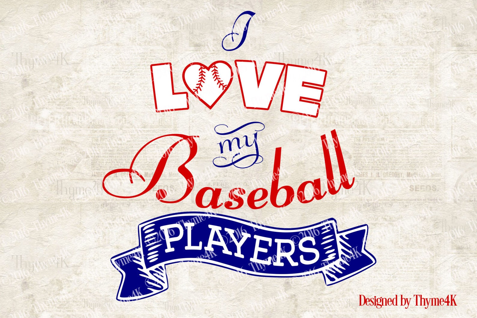 SVG Digital Design I Love my Baseball Players | Etsy