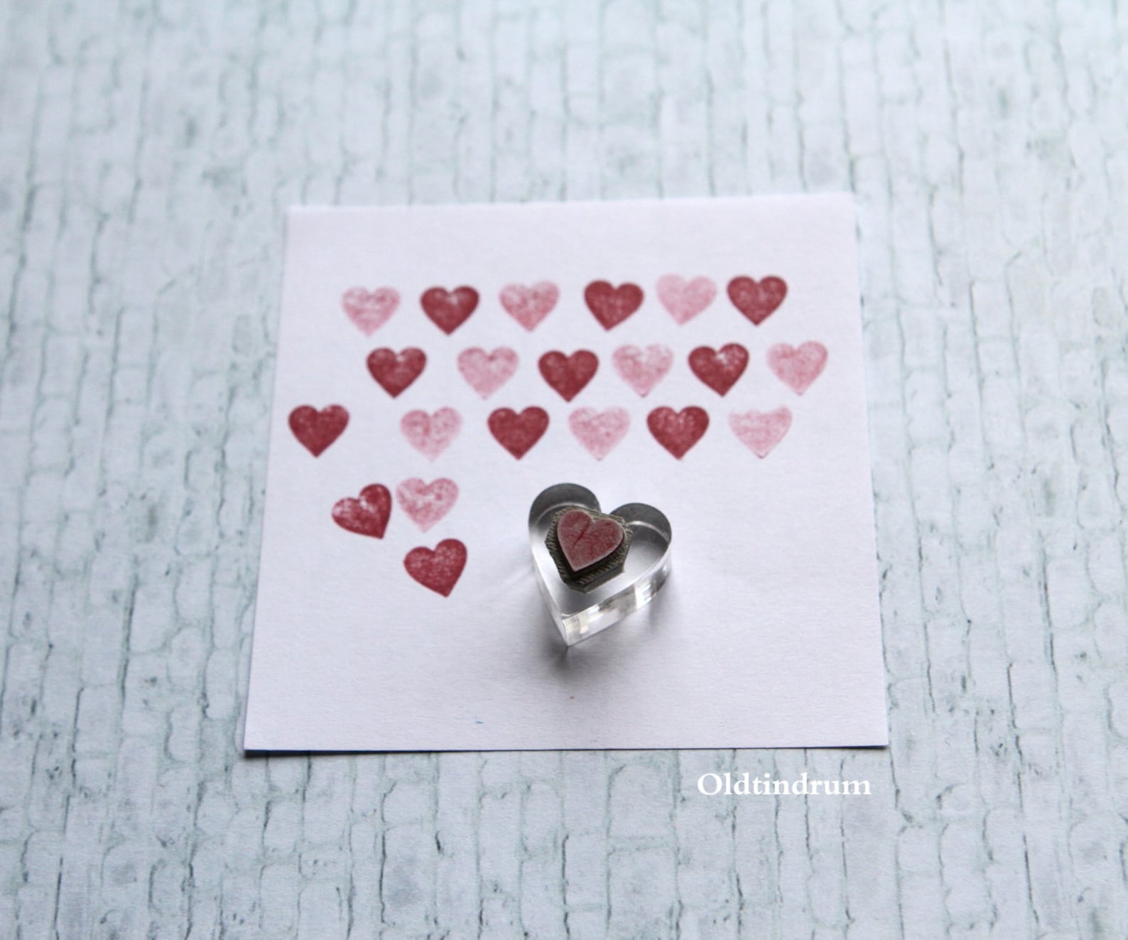 Mini Heart Rubber Stamp. Small Heart Stamp. UK Made. Laser - Etsy