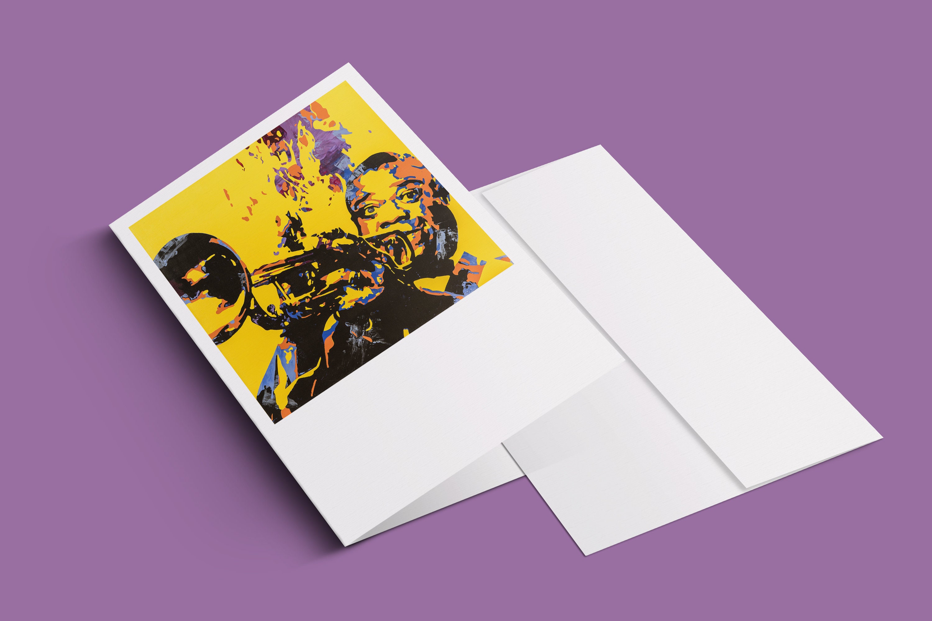 Louis Armstrong Blank Greeting Card - Etsy