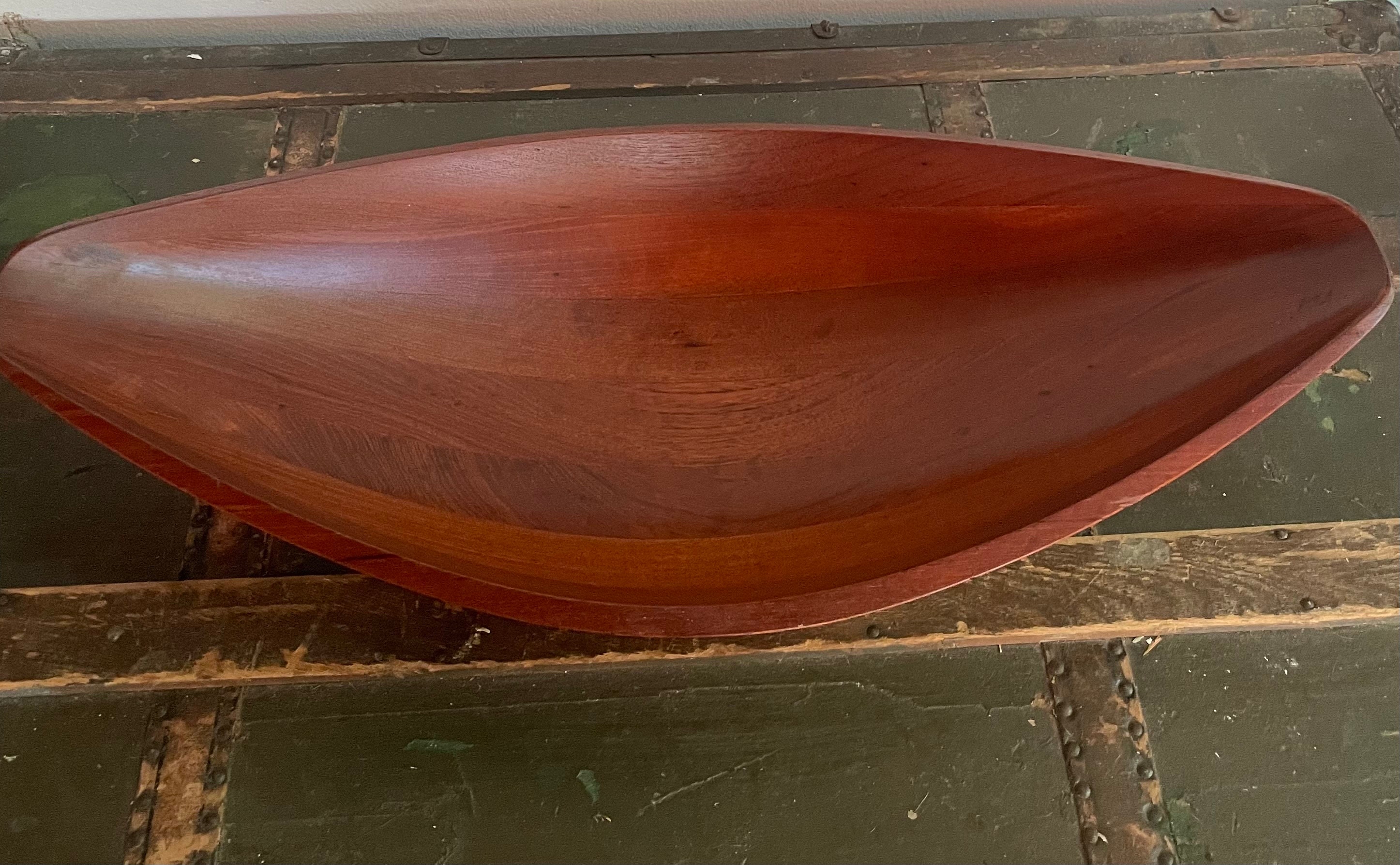 Vintage Staved Teak Dansk Canoe Bowl - Etsy