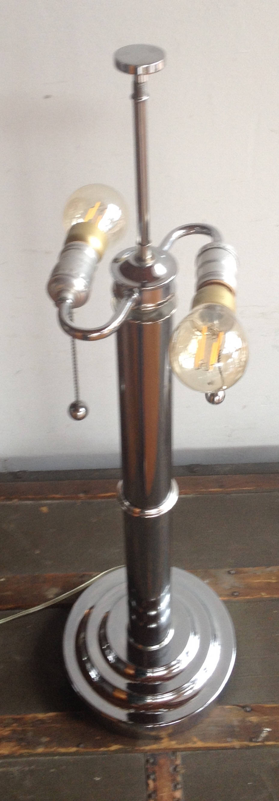 Vintage MCM Chrome Clover Table Lamp - Etsy