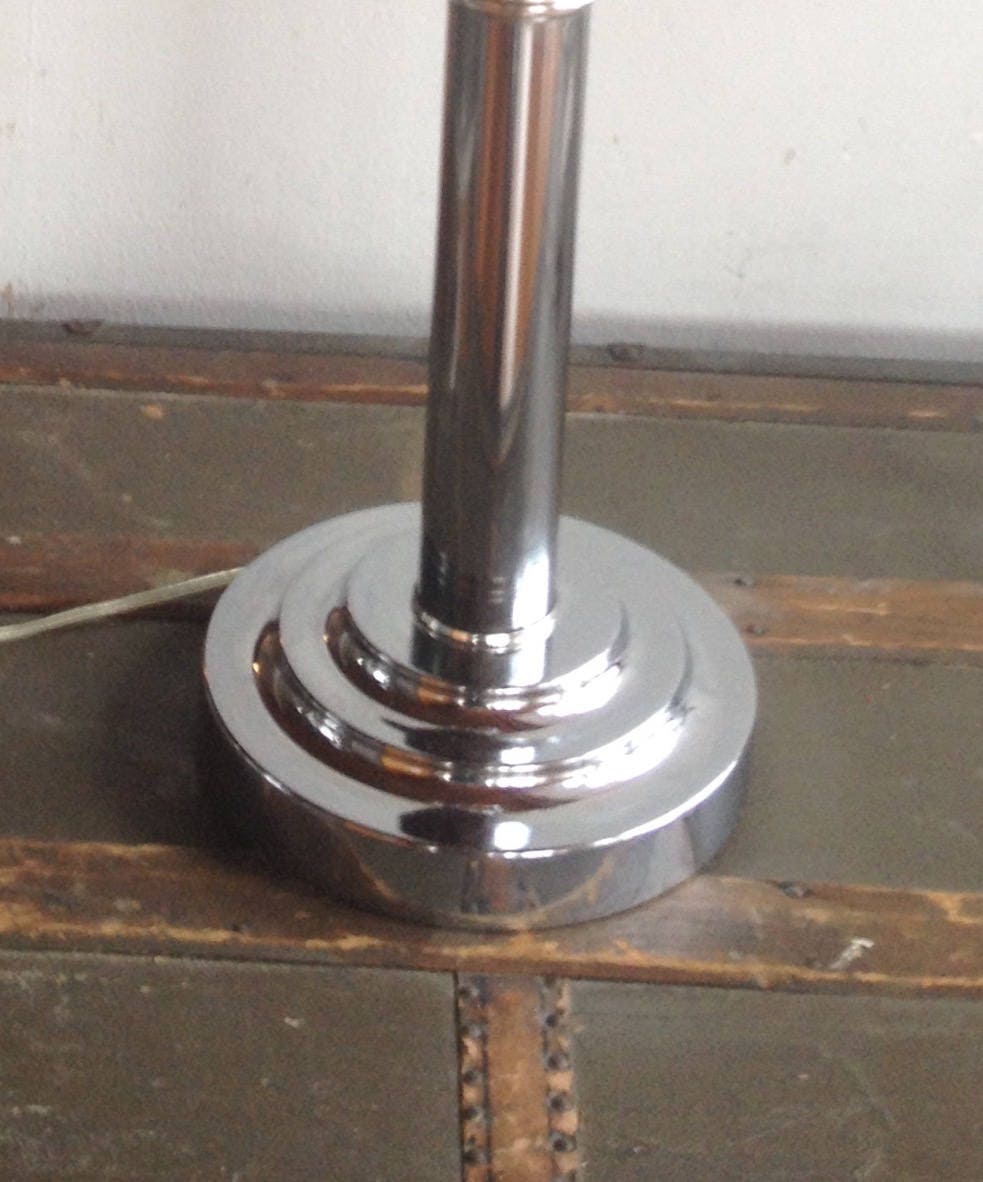 Vintage MCM Chrome Clover Table Lamp - Etsy