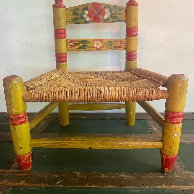Mexico Painted Chair - Etsy