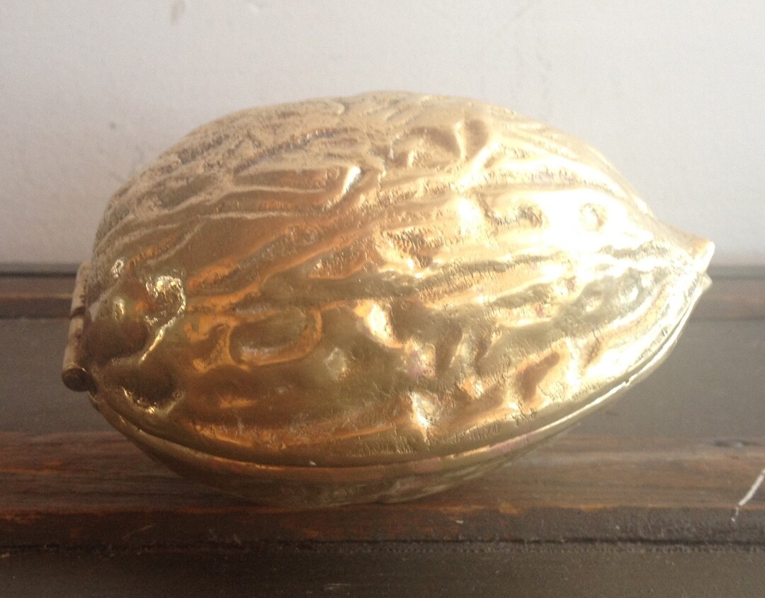 Vintage Brass Walnut Nut Cracker - Etsy