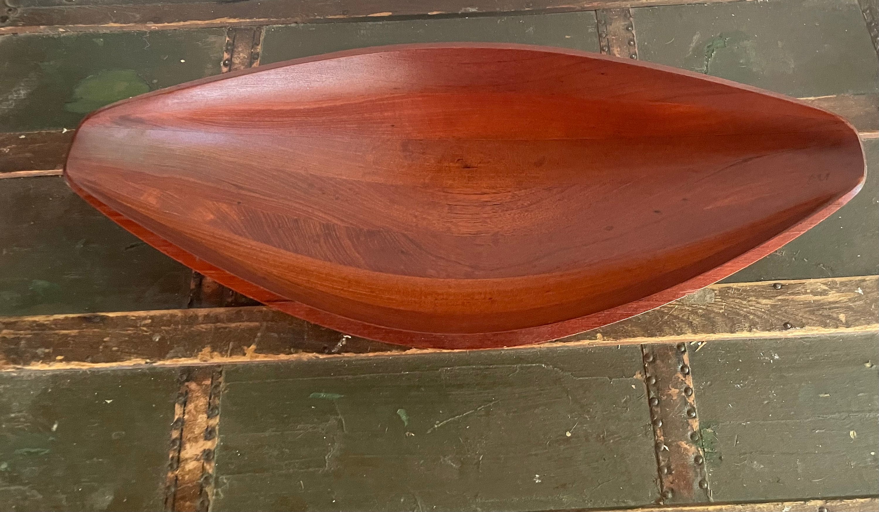 Vintage Staved Teak Dansk Canoe Bowl - Etsy
