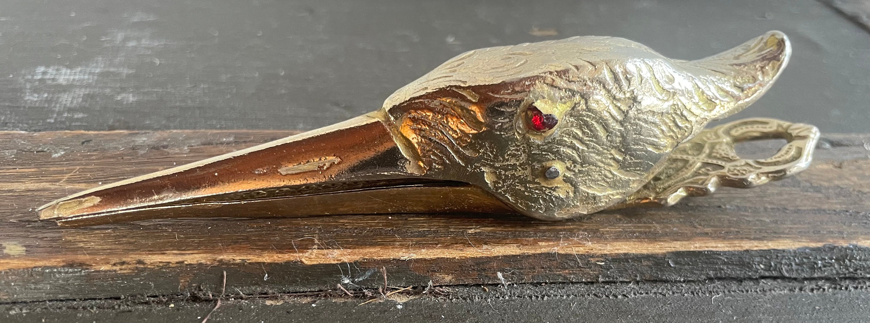 Antique Cast Metal Bird Paper Clip - Etsy