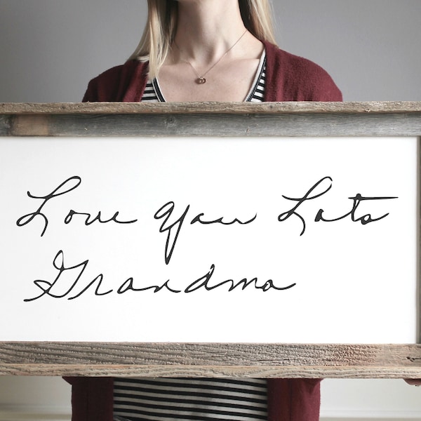 Personalized Hand Writing Signs - Etsy