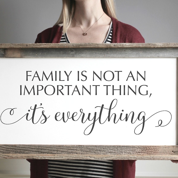 Family is Everything Sign - Etsy