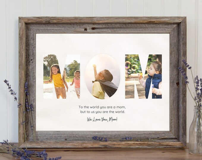 Mom Sign With Kids Names, Mothers Day Gift, Personalized Gift for Mom ...