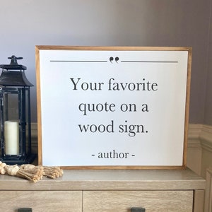 Custom Quote Sign, Design Your Own Farmhouse Sign, Personalized Decor ...