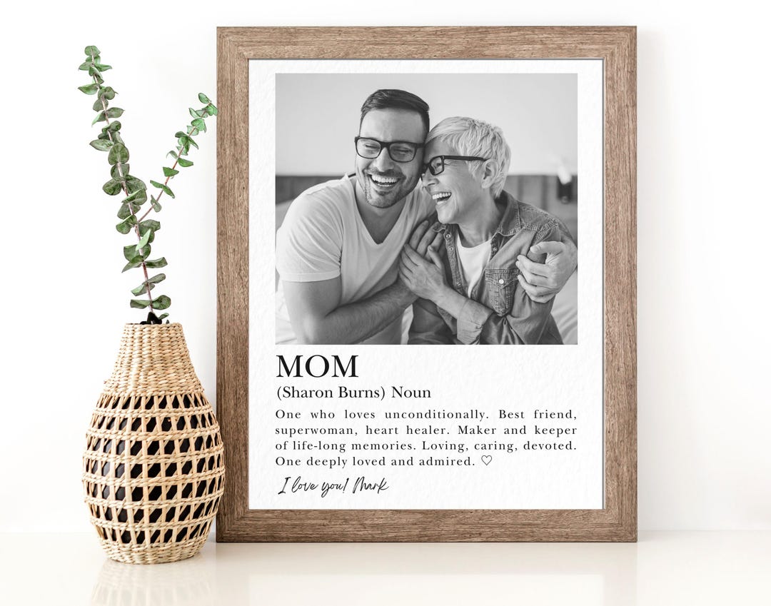 Mother's Day Gift From Son, Mother Son, Personalized Gift Frame, Gift ...