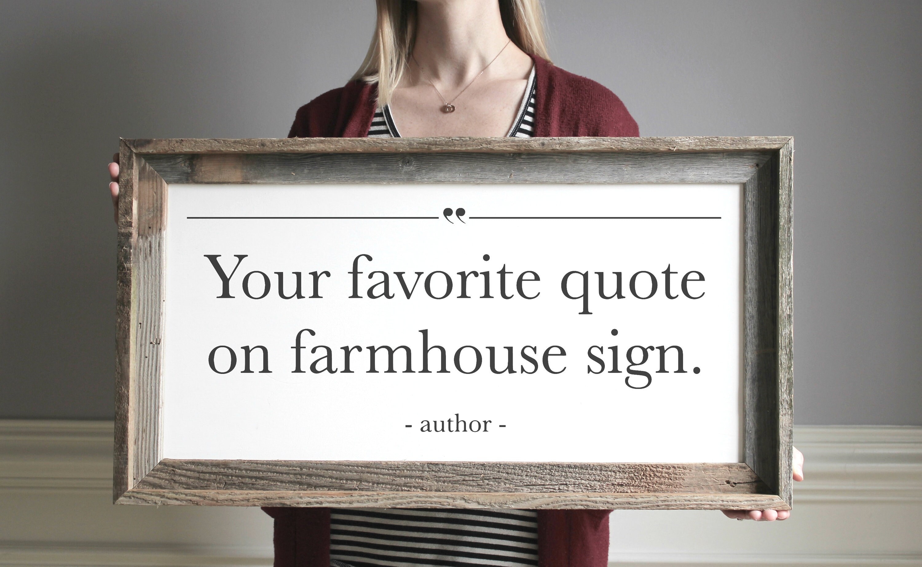 Custom Quote Sign Design Your Own Farmhouse Sign - Etsy