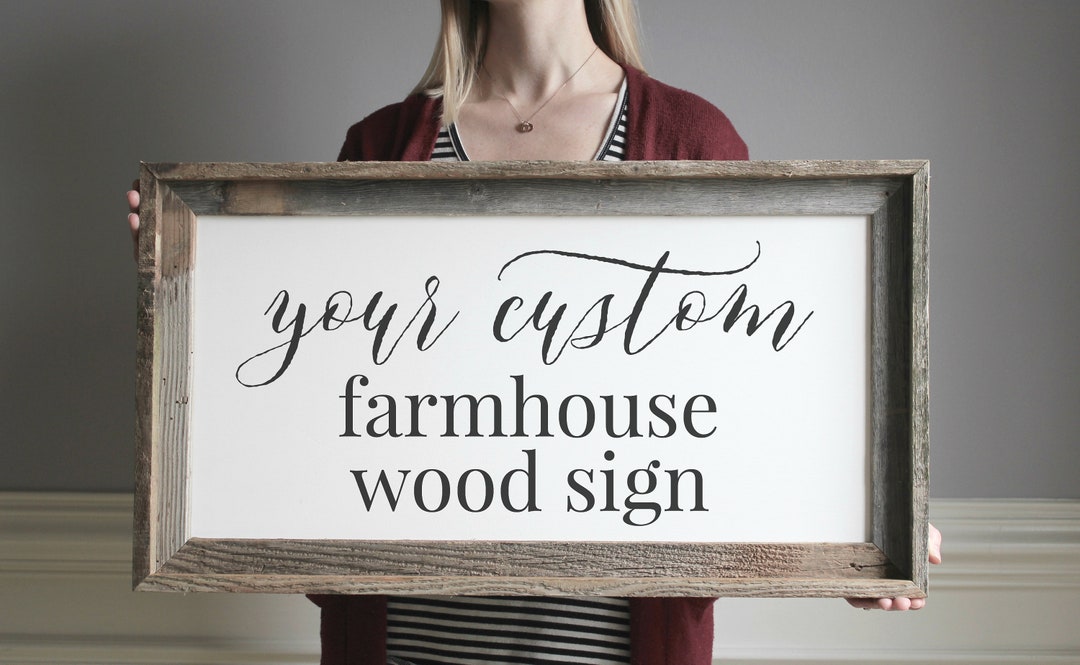 Personalized Home Decor Gift Custom Sign Sayings Design Your Own ...