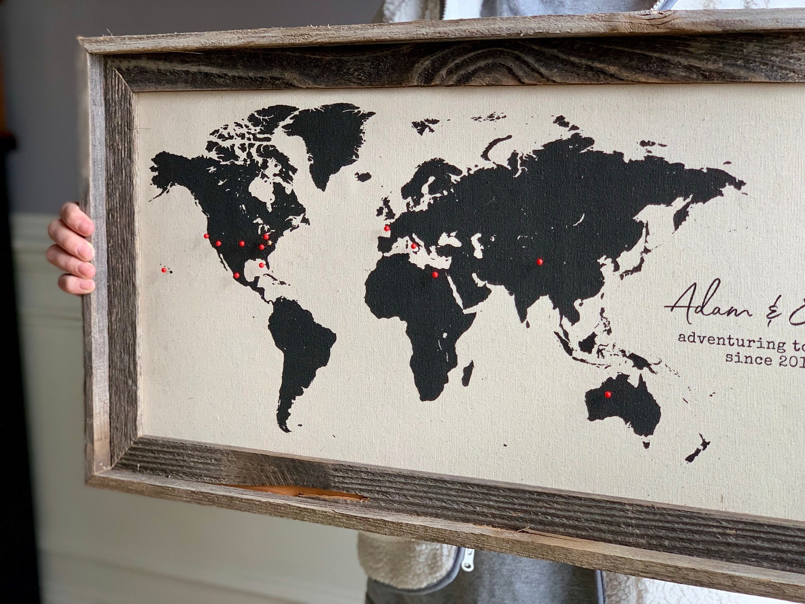 Push Pin Travel Map World Travels Map Map Art World Map - Etsy