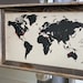 Cotton Push Pin Map Personalized Travel Map World Map - Etsy