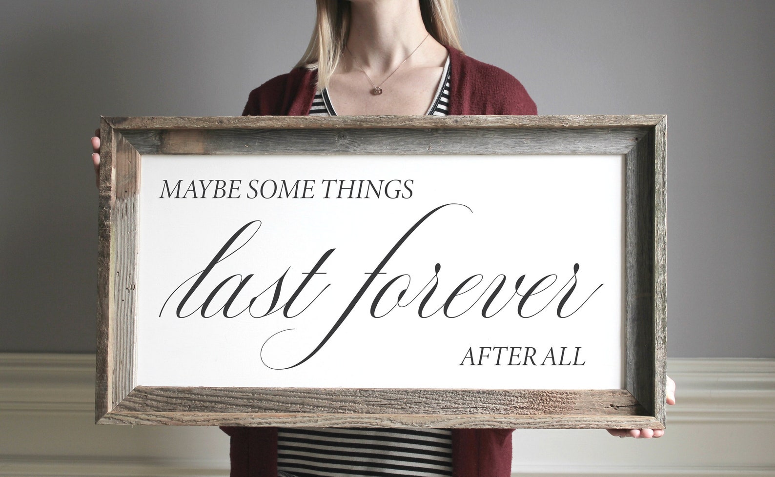 Maybe Some Things Last Forever After All Master Bedroom Sign, Master ...
