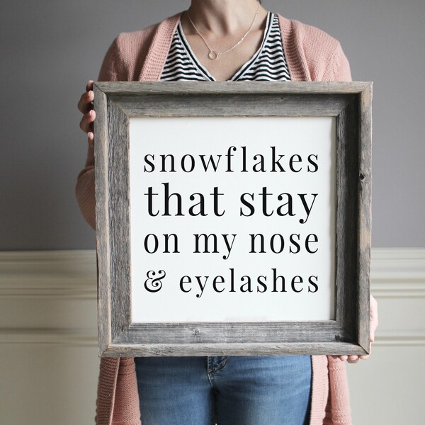 Snowflakes That Stay on My Nose and Eyelashes - Etsy