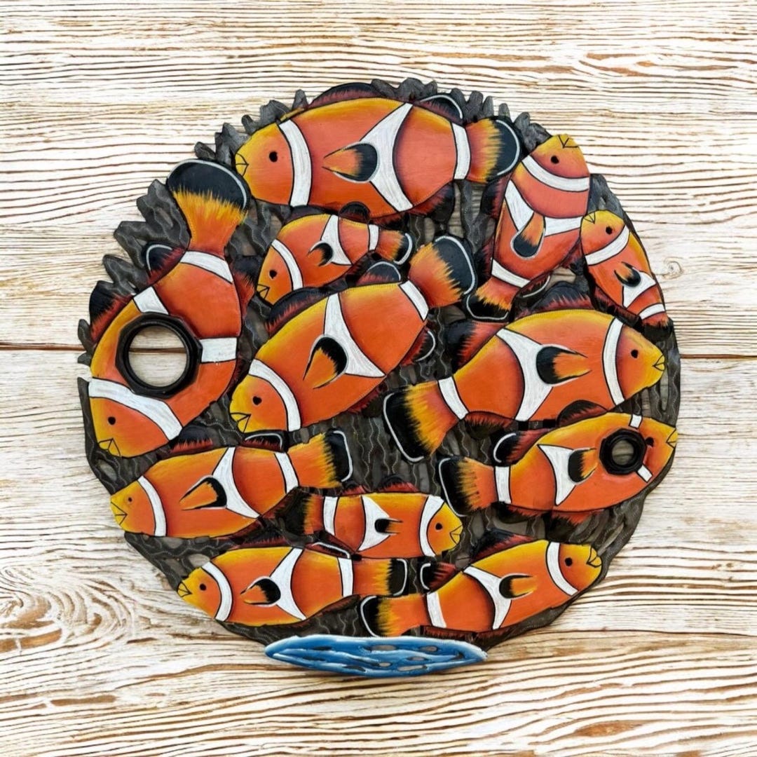Fish Nemo Clown Octopus Turtle Shell Indoor Outdoor Beach House Sea ...