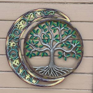 HUGE Moon Tree of Life Piece Handmade in Haiti Fair Trade Sun Solstice ...