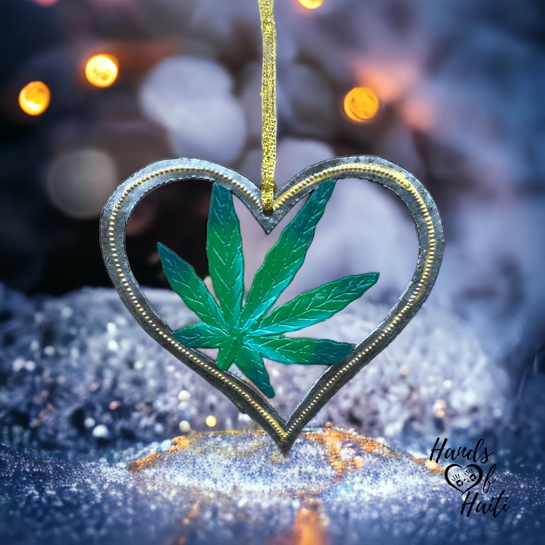 Marijuana Ornament Weed Cannabis Stoner Christmas Tree North Star ...