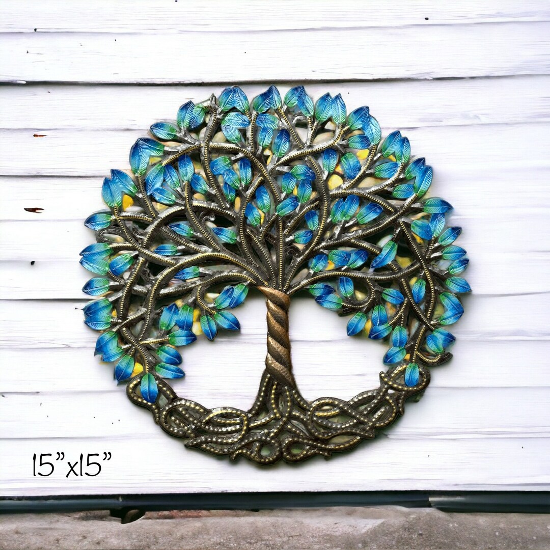 Tree of Life Décor Metal Tree Wall Art Nature-inspired Handcrafted Tree ...