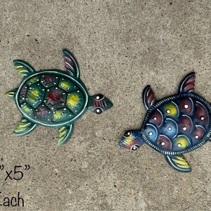 Turtle Set Wall Decor Nautical Coastal Home Sea Handcraft Ocean ...