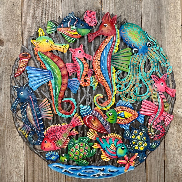 Sea Life Metal Art - Etsy