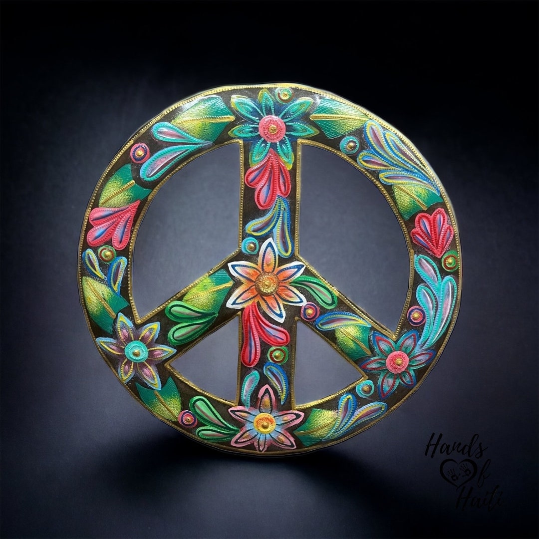 Peace Sign Haiti Fair Trade Hippie Chick Make Love Not War Serene ...