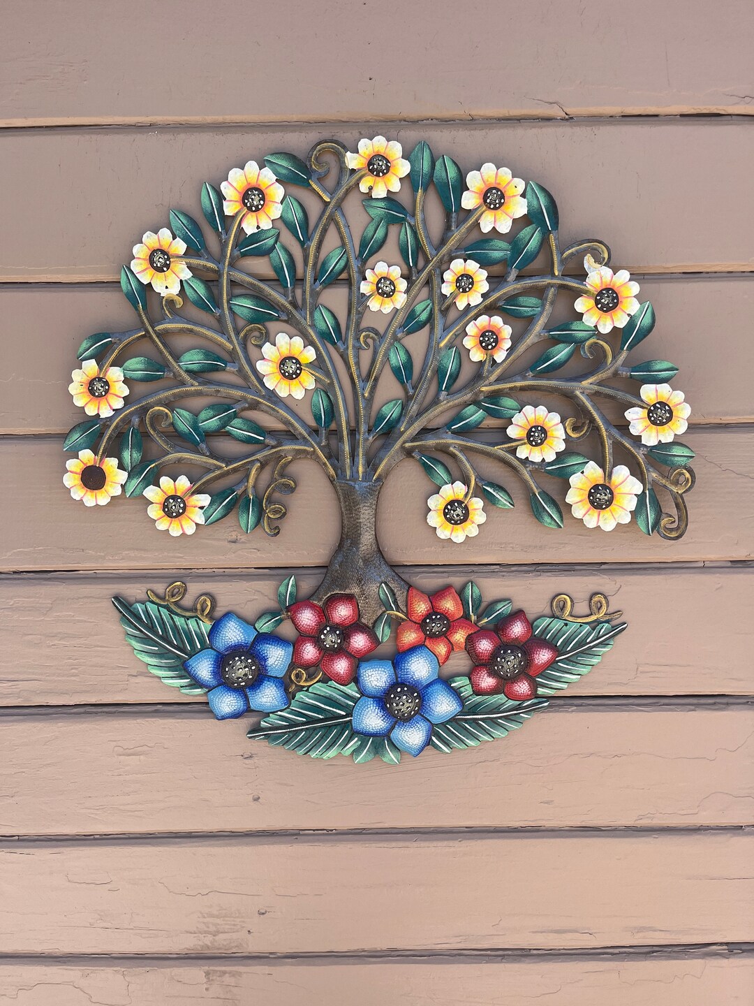 Tree of Life Décor Metal Tree Wall Art Nature-inspired Handcrafted Tree ...