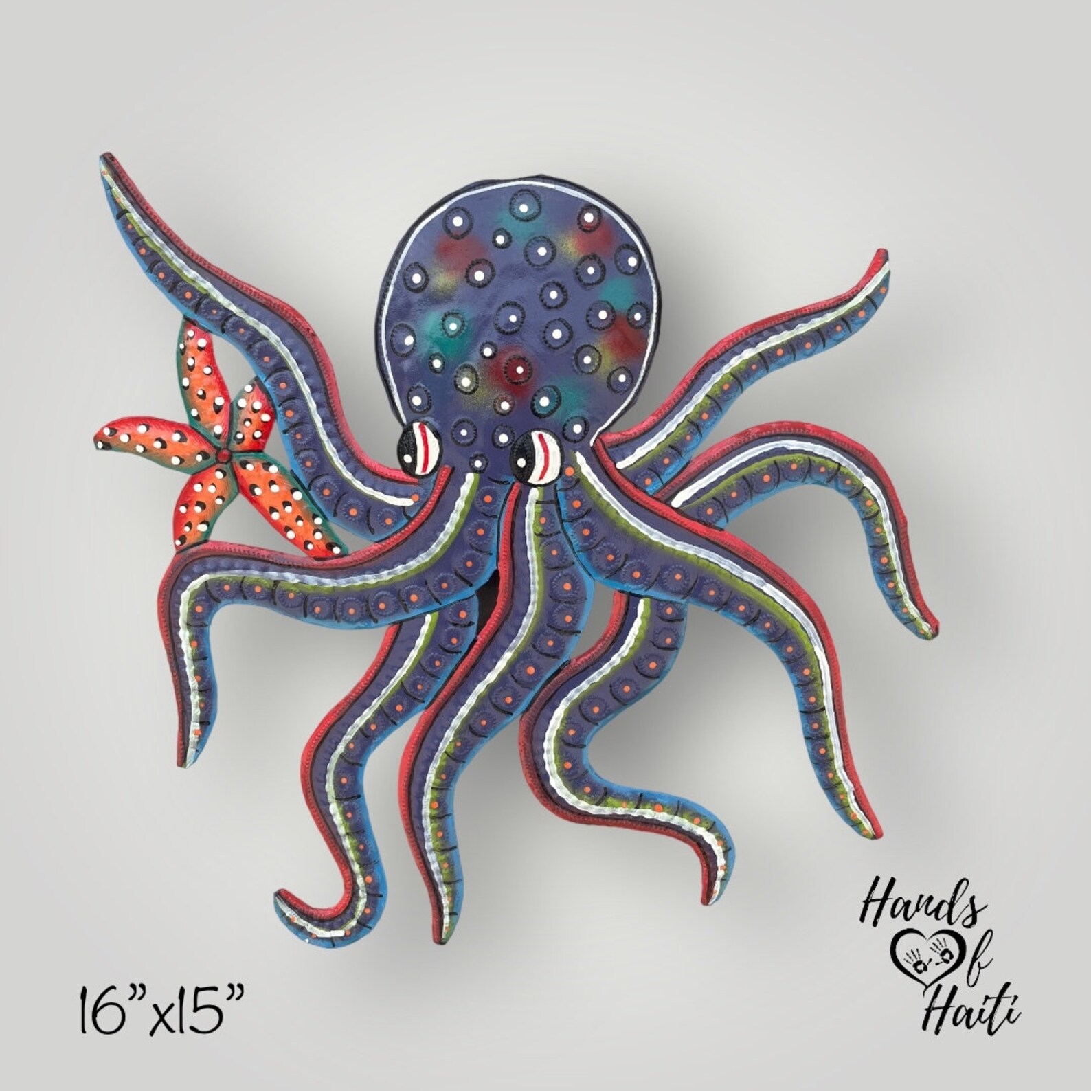Octopus Decor Fish Turtle Wall Nautical Coastal Home Sea Art Ocean ...
