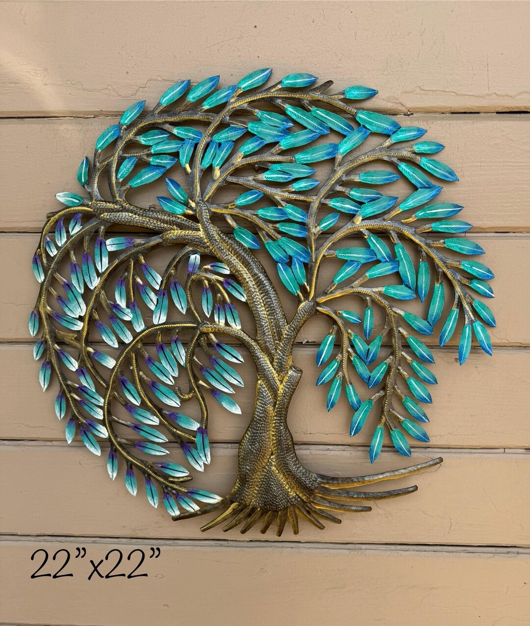 Tree of Life Piece Flourishing Indoor Outdoor Hanging Handmade in Haiti ...